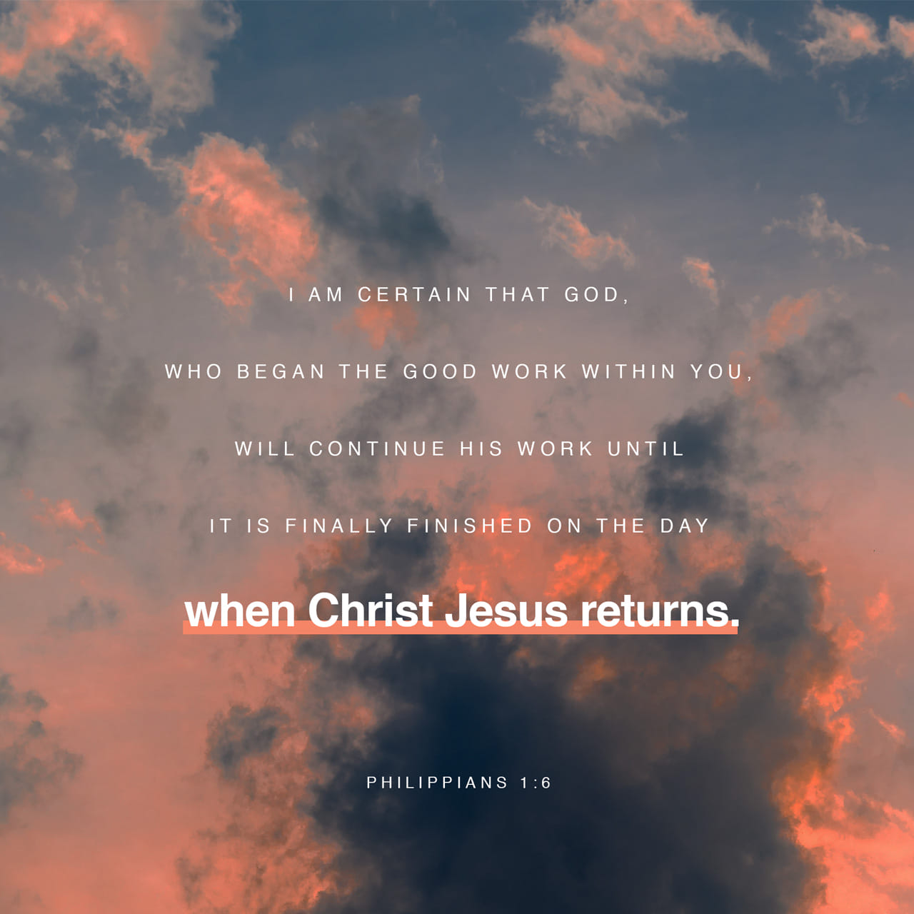 God will finish His work in you – The Living Message of Christ