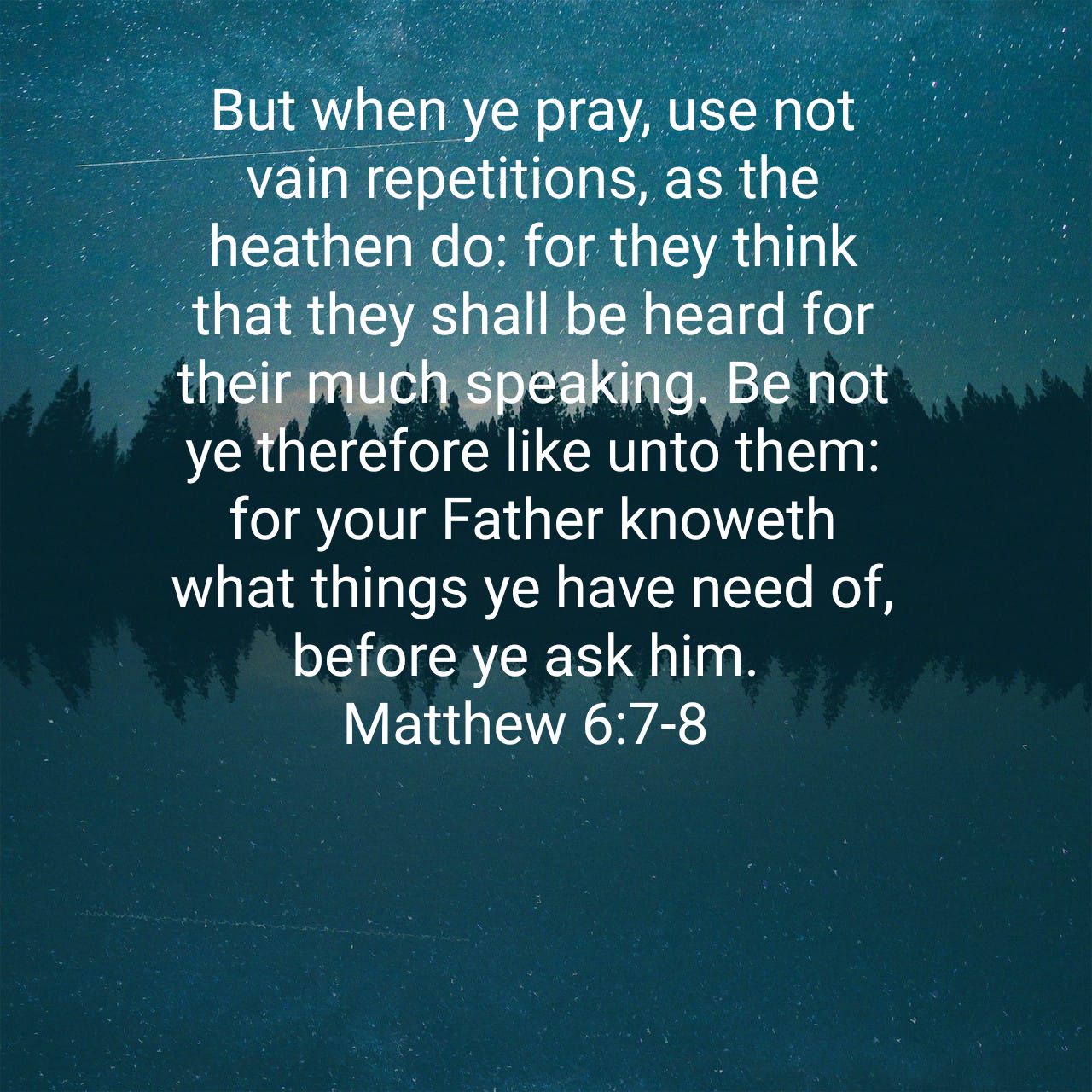 When you pray… – The Living Message of Christ