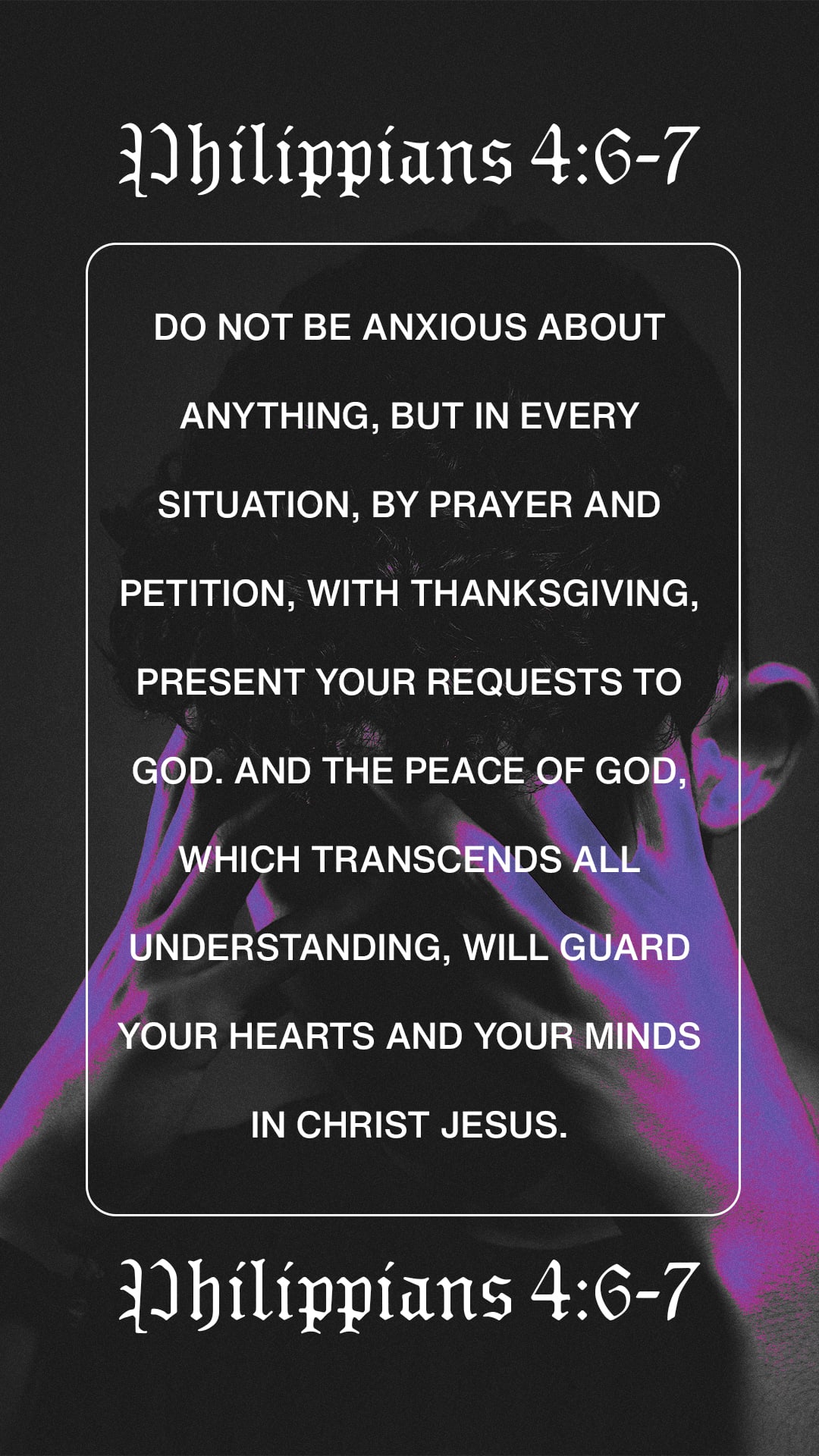 Do not worry, give your problems to God – The Living Message of Christ